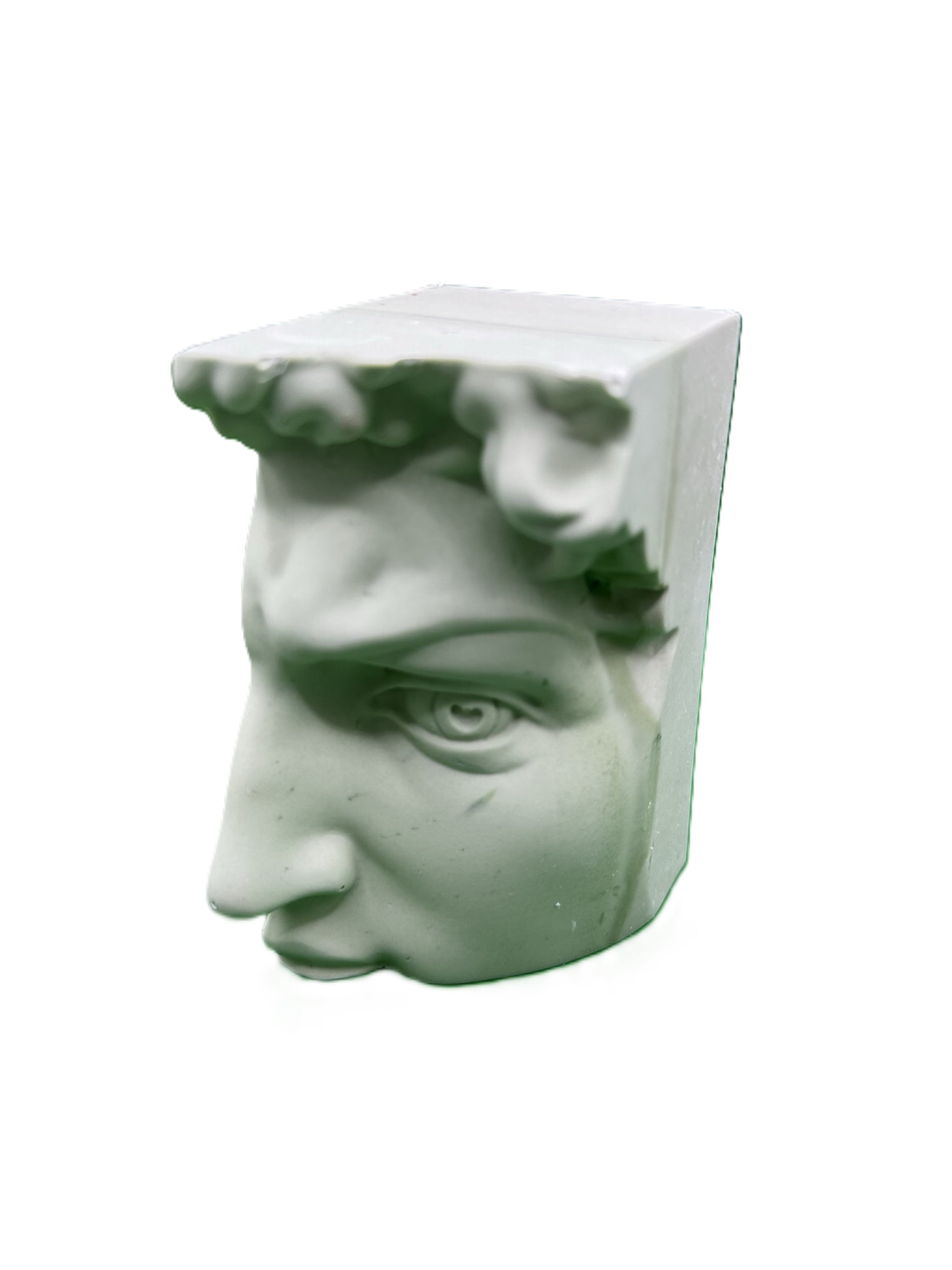 David Book Bust Green by Mary Vergitsaki - CREaTE.CRETE Art Sculpture