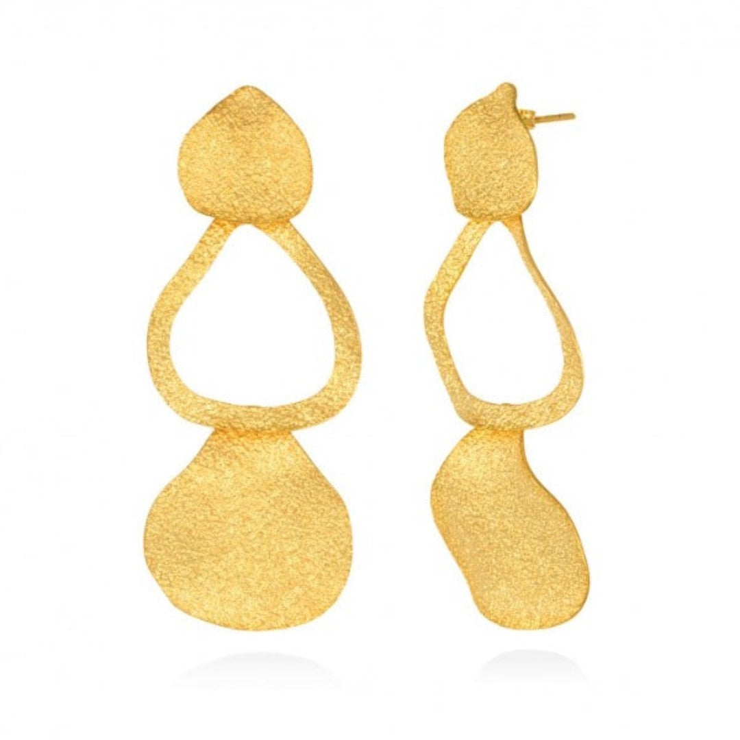 Desert Allure Earrings 24K Gold - Mary Samoli | Thalassea