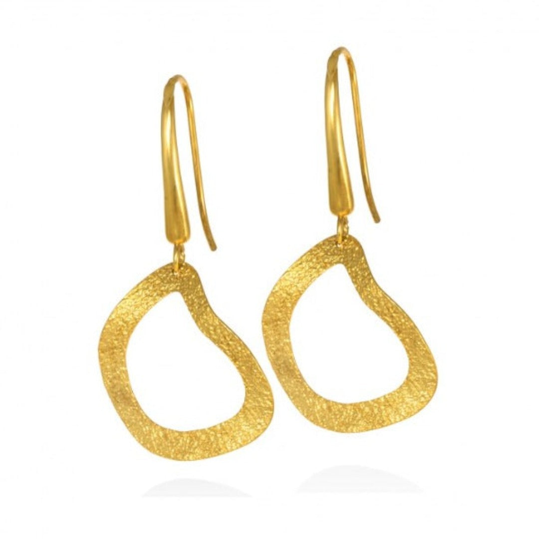 Desert Allure Square Earrings 24K Gold - Mary Samoli | Thalassea